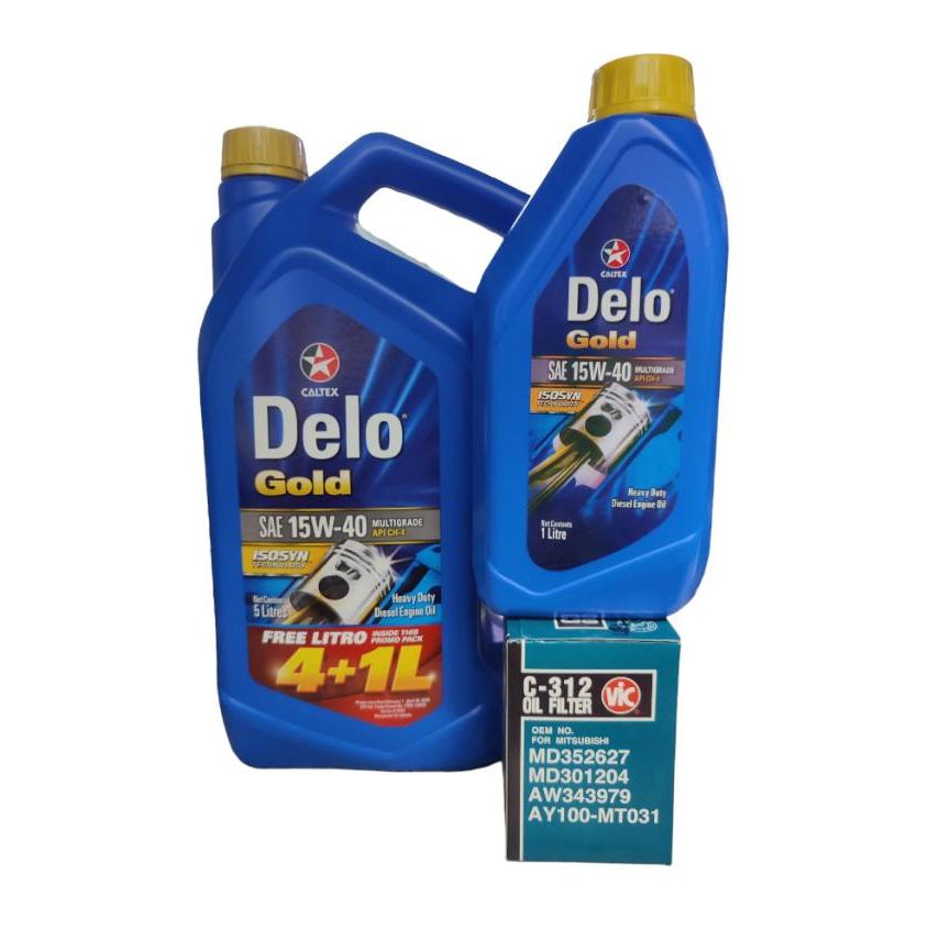 Caltex Delo Gold 4+1 w/C-312 Mitsubishi Montero, Mitsubishi Strada ...