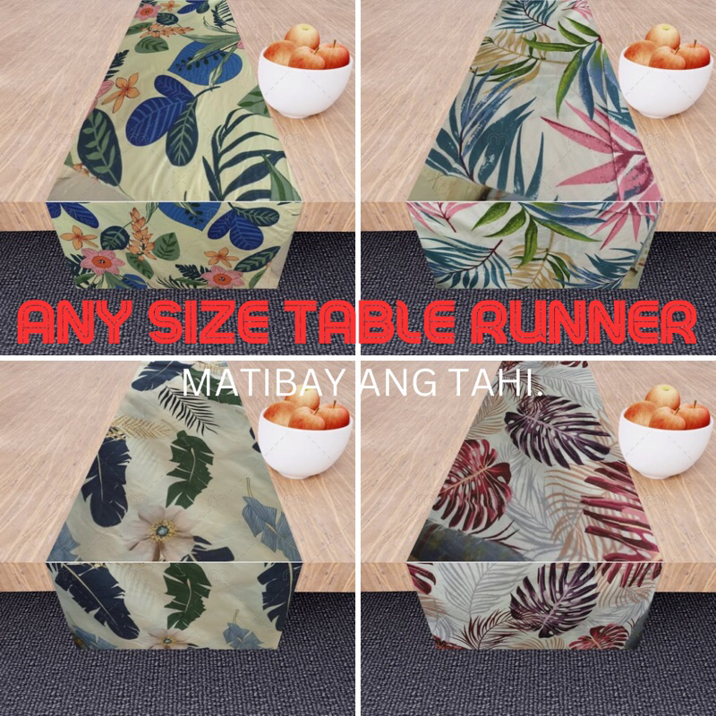 Any Size Printed Table Runner Cloth Topper COTTON for Home Dinner ...