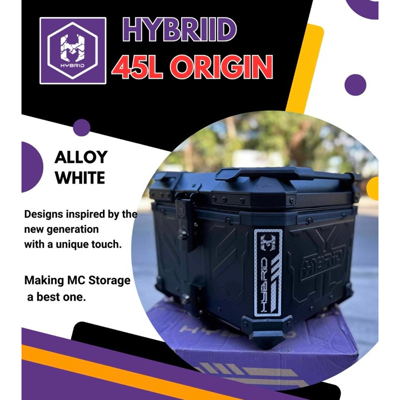 Hybrid and hnj 45l motorcycle topbox | Shopee Philippines