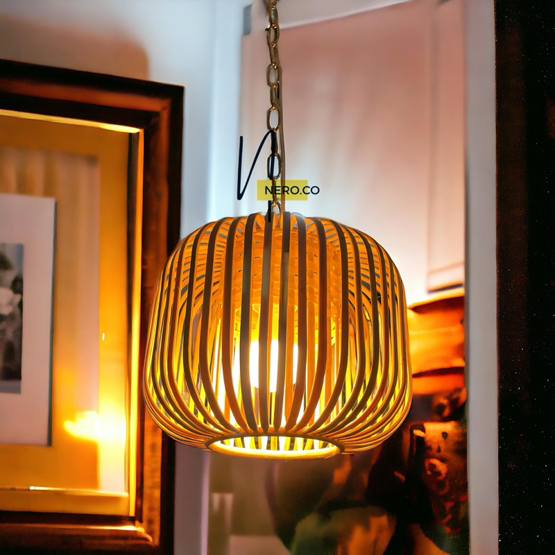 BARREL Style | 24x19cm | Native Bamboo Pendant Light | Drop Light ...