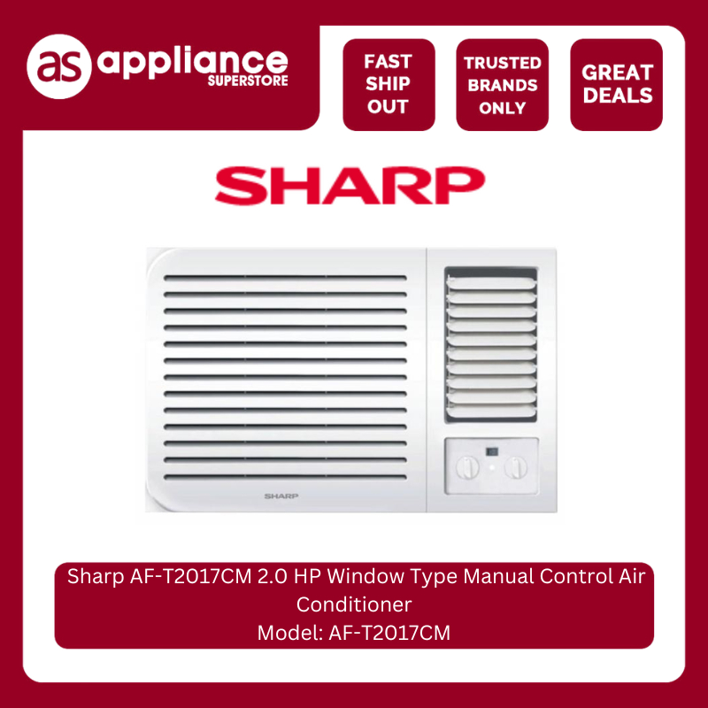 Sharp AF-T2017CM 2.0 HP Window Type Manual Control Air Conditioner ...