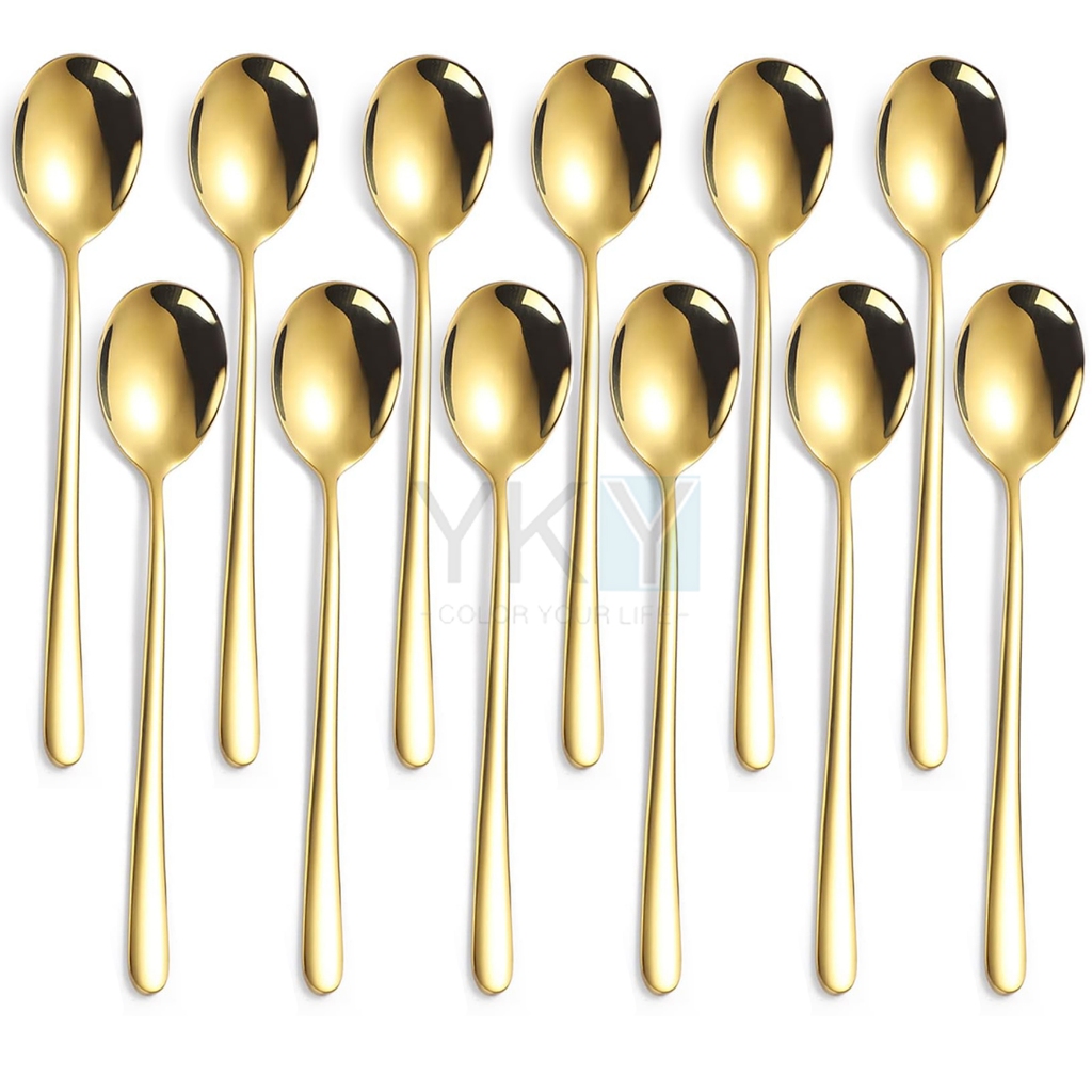 Spoon and Fork Set 12pcs Cutlery Set Stainless Dinnerware Korean Spoon ...