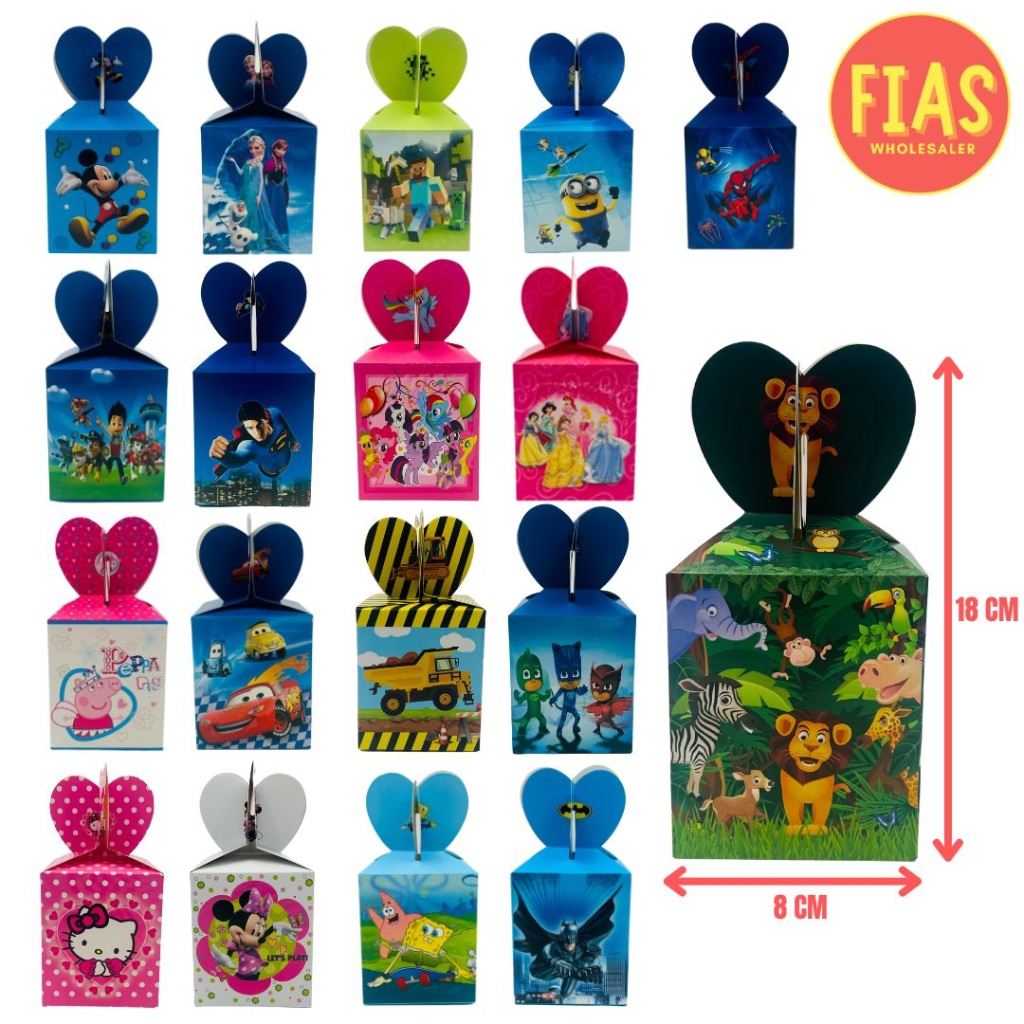6 pcs Candy Box for Loot bags P125 | Shopee Philippines