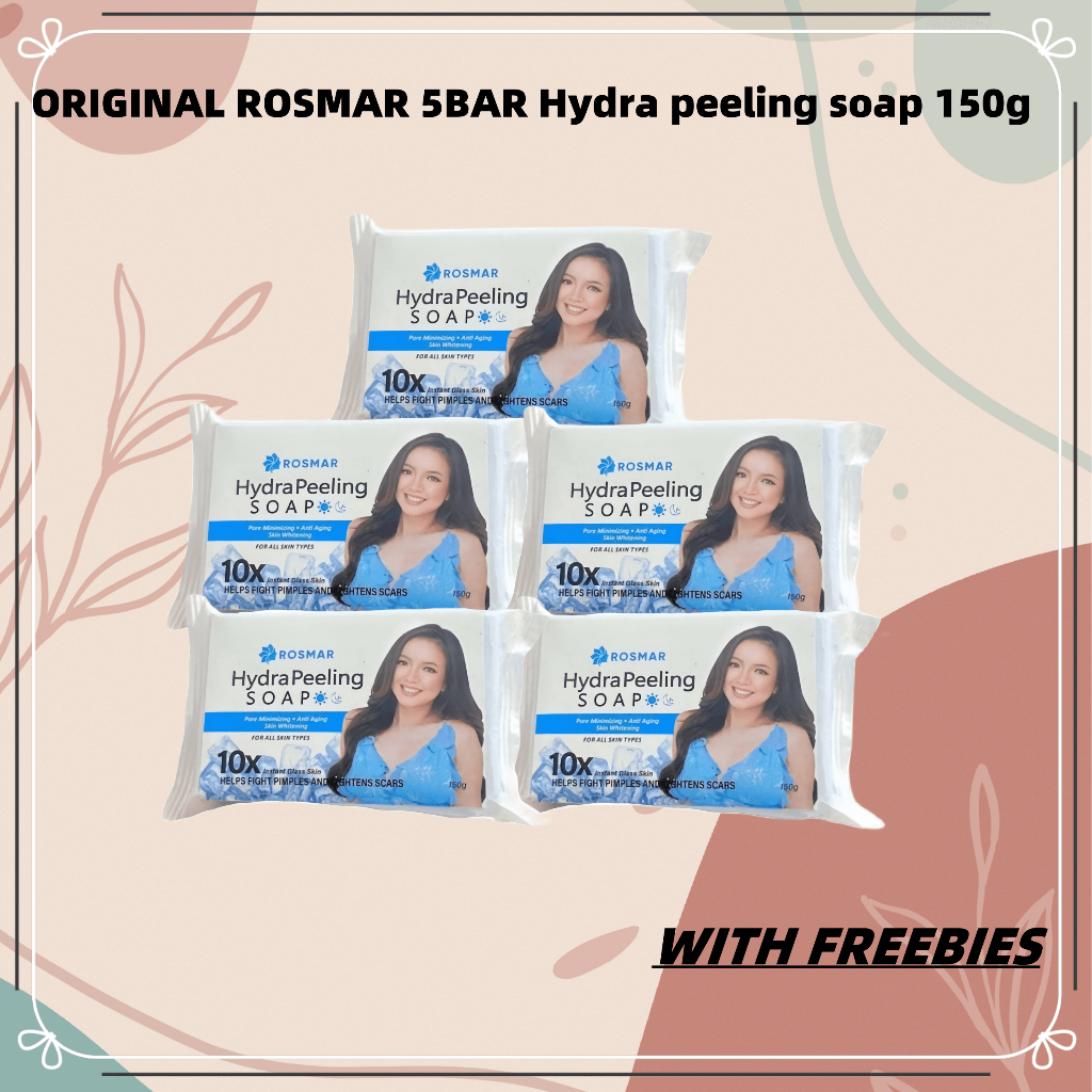 ORIGINAL ROSMAR SET OF 5 BAR Hydra peeling soap 150g | Shopee Philippines