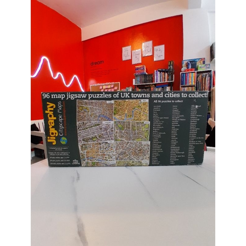 96 Map Jigsaw Puzzle of UK towns and cities to collect | Shopee Philippines