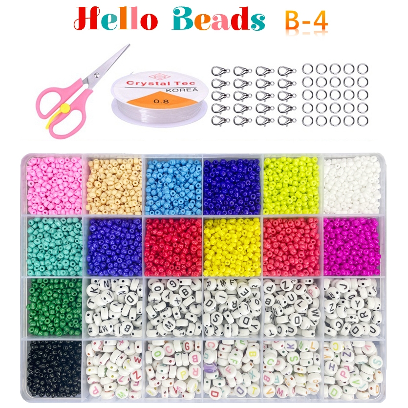 5000Pcs DIY Beads Kit for Name Bracelets letter beads for bracelet ...