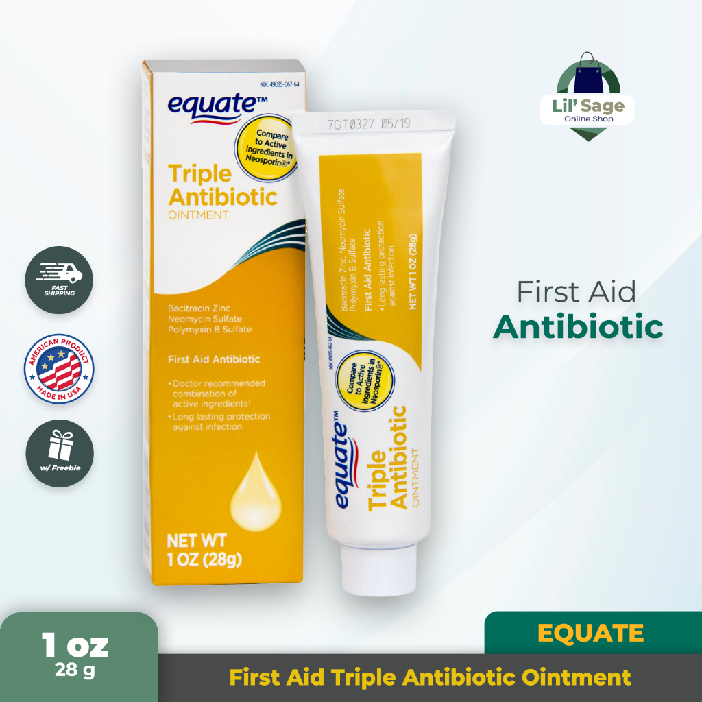 Equate First Aid Triple Antibiotic Ointment, Infection Protection, 1 oz ...