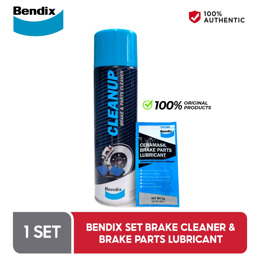 Bendix Set Brake Parts Cleaner 500mL and Ceramasil Brake Parts Lubricants 6 grams (6g) | Shopee ...