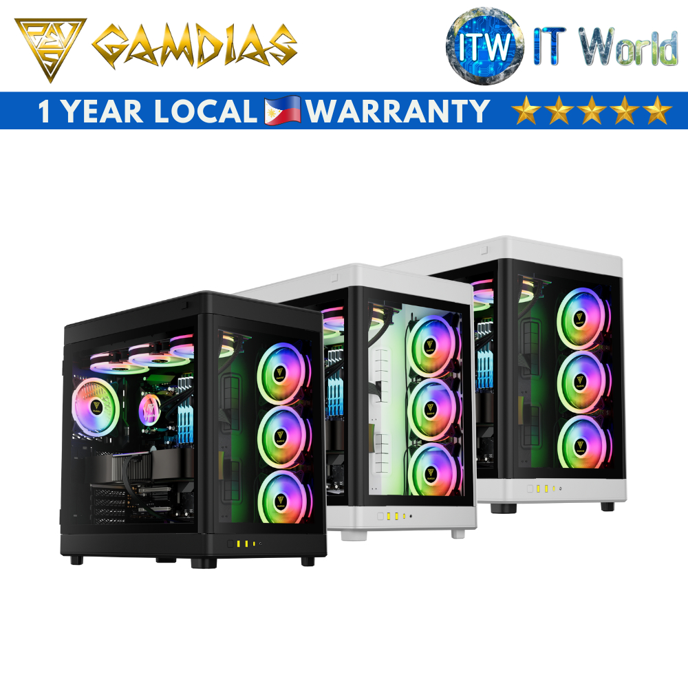 Gamdias NESO P1 Full Tower PC Case (Black | White | Black/White ...