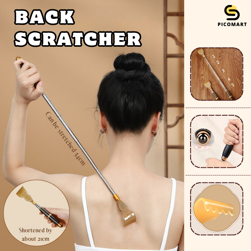 Back Massage Tools Stainless Steel Telescopic Scratcher Relaxation Anti ...