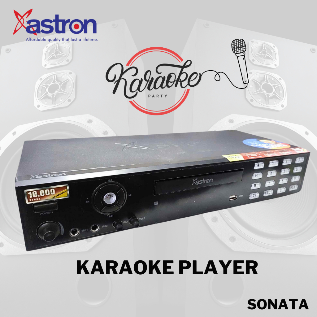 ME ASTRON SONATA 25W DVD / USB Karaoke Videoke Player with USB and Full ...