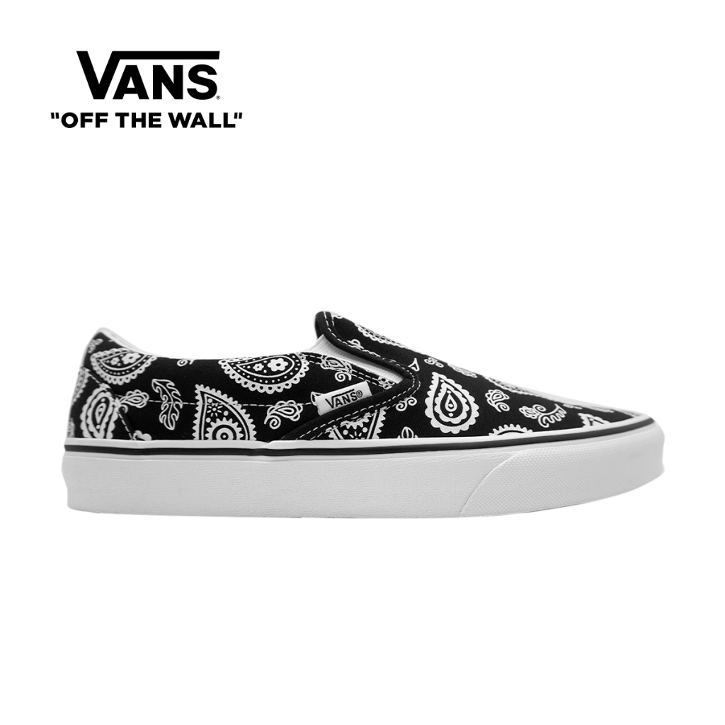 Vans Classic Slip-On Primavera Paisley Black For Unisex | Shopee ...