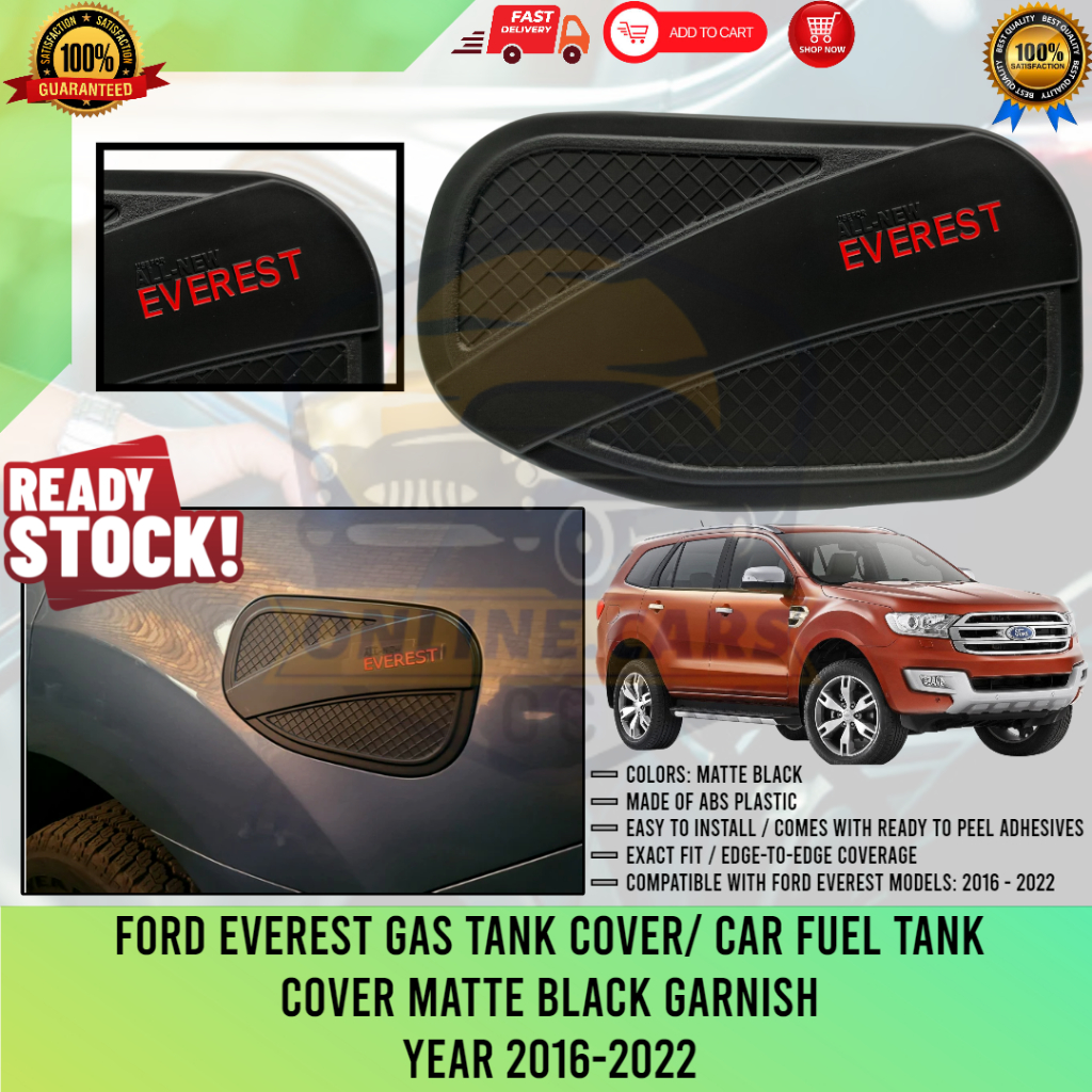 OC - 2016 FORD EVEREST GAS TANK COVER BLACK (10292) | Shopee Philippines