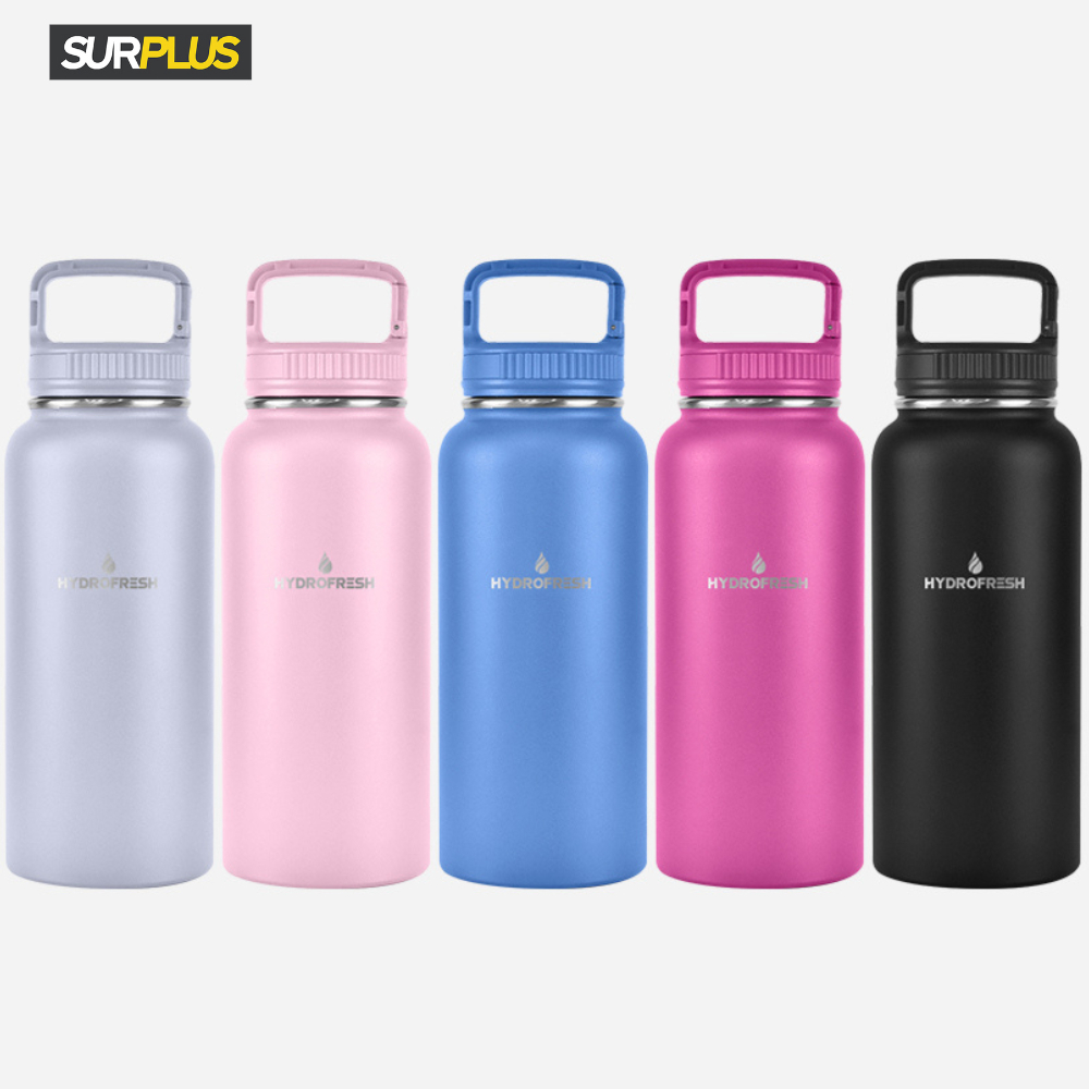 Surplus Hydrofresh Stainless Steel Tumbler With Plastic Carabiner ...