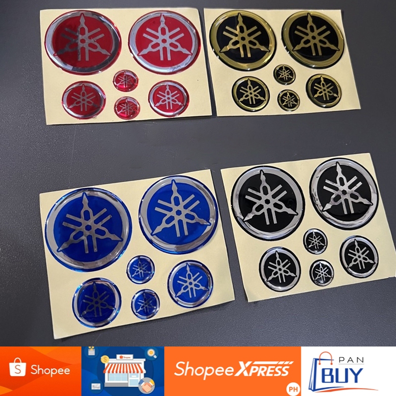 【12 Pcs】Yamaha LOGO EMBLEM STICKER Set NMAX AEROX Embossed | Shopee ...