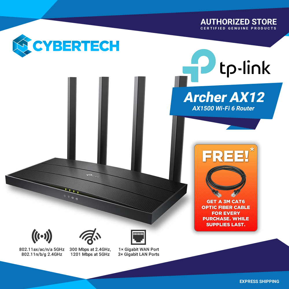 Tp-Link Archer AX12 AX1500 Wi-Fi 6 Router | Shopee Philippines