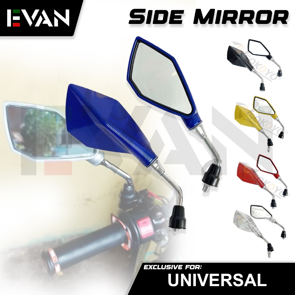 EVAN ph ABS Side Mirror(Short Steam) HONDA/RUSI Side mirror for ...