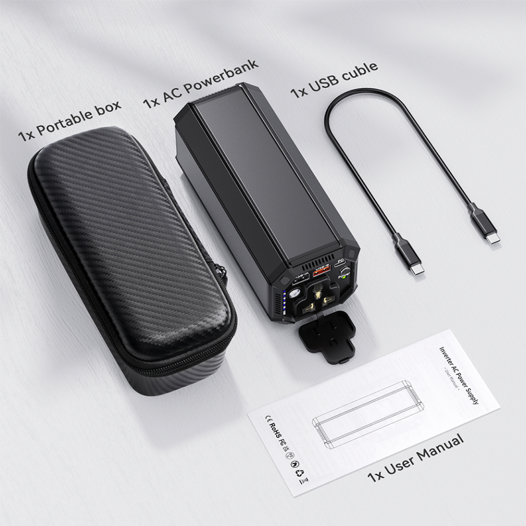Portable Power Bank with AC Outle 100W 27000mAh High Capacity with 65W ...