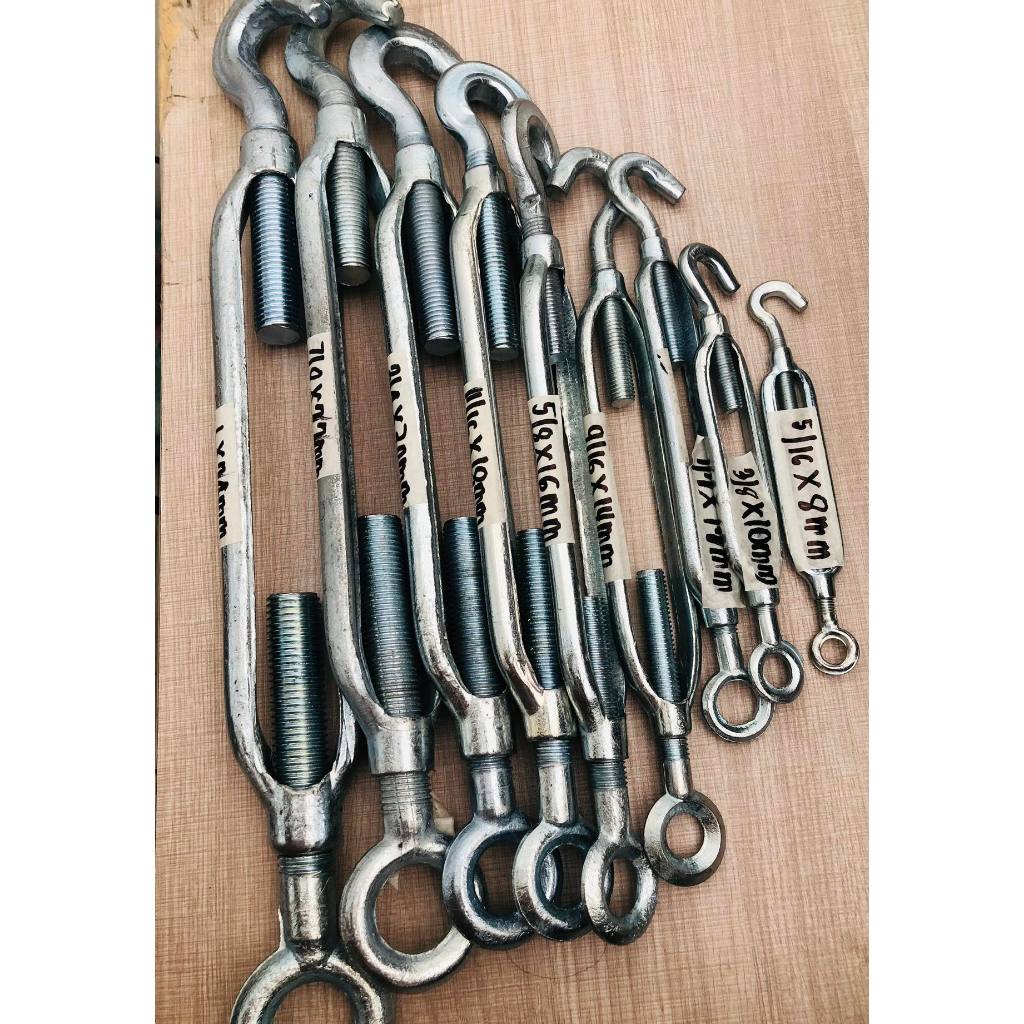 GI Turnbuckle 1/4'' (6MM) 5/16" ( M 8 ) 9/16" (14MM) Hook & Eye ...