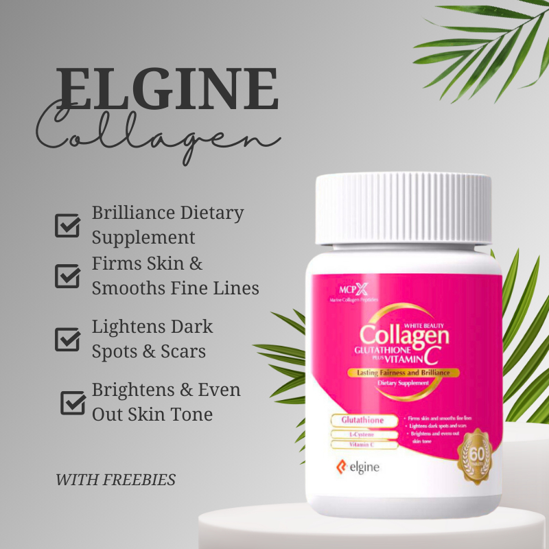 Elgine White Beauty Collagen Glutathione Plus Vitamin C Marine Collagen ...