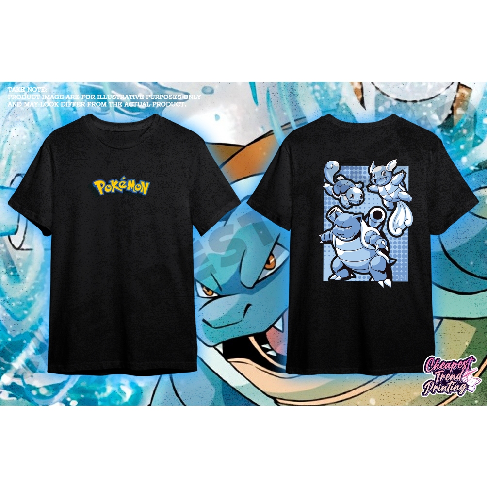 Anime Shirt-Pokemon Squirtle Shirt Premium | Shopee Philippines