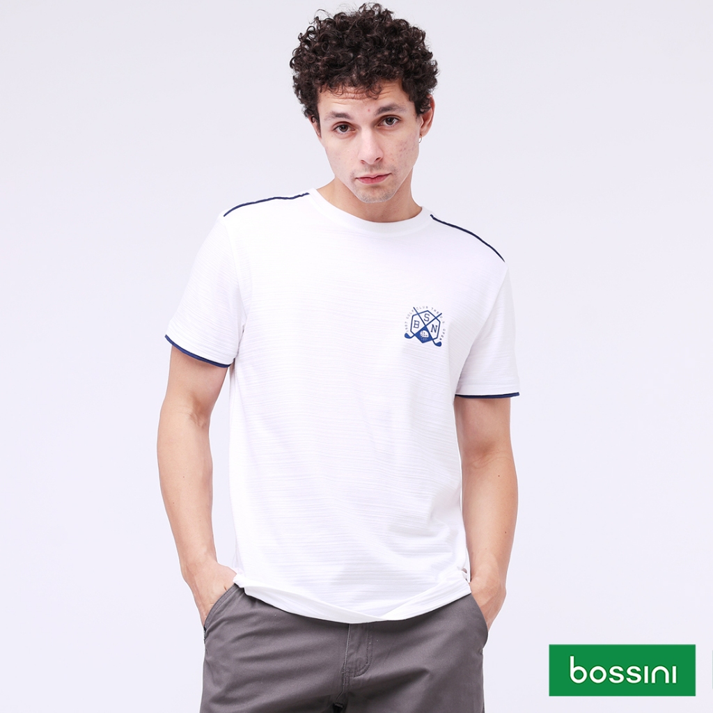 Bossini Roundneck Streaky Short Sleeve BMT02-0417 | Shopee Philippines