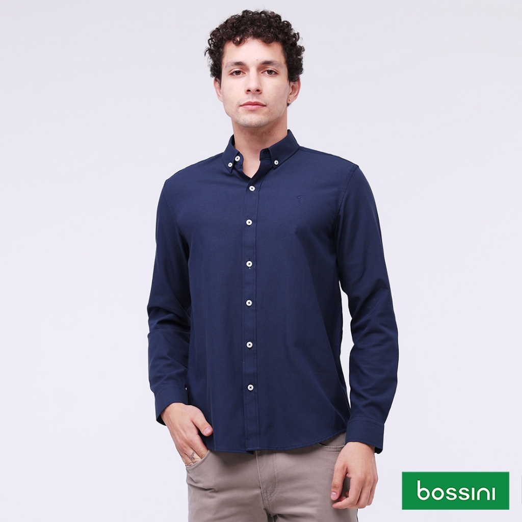 Bossini Woven Polo Long Sleeve BMT06-0272 | Shopee Philippines