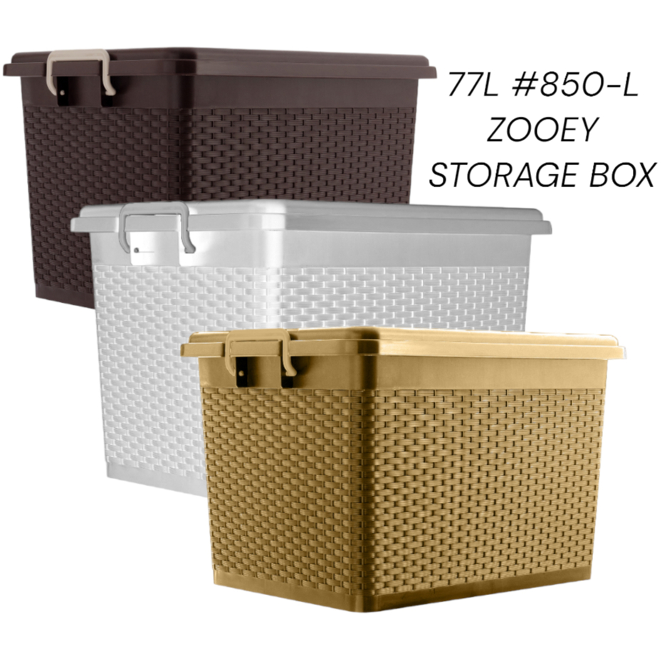 STORAGE BOX RATTAN BOX ZOOEY 77L & 49L RATTAN STORAGE BOX STOCK N0. 850 (RANDOM COLOR) | Shopee ...