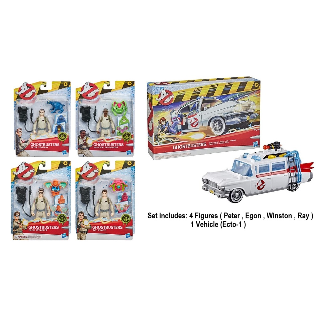 Hasbro Ghostbusters Set (4 Figures + Ecto-1 ) | Shopee Philippines