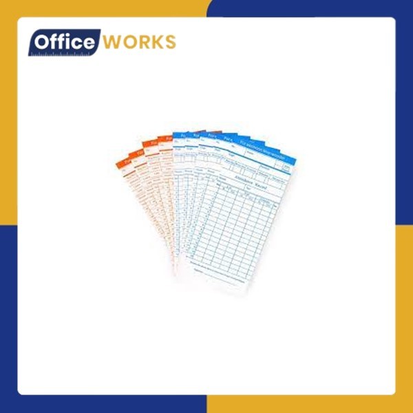 DenAku Time Card For Electronic Time Recorder 100's | Shopee Philippines