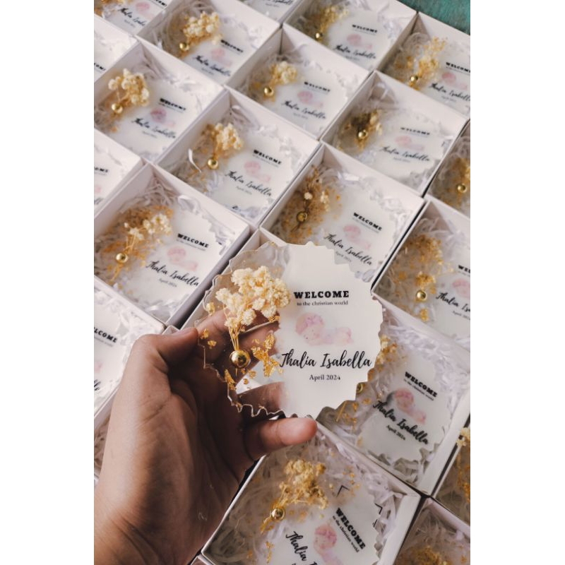 (No Box) Customize Epoxy Resin Refrigerator Magnet Souvenir GiveAways ...