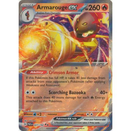 Armarouge ex - 027/182 - Ultra Rare Scarlet & Violet: Paradox Rift ...