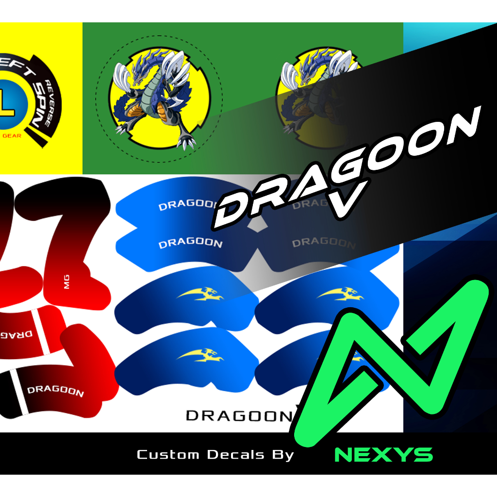 Beyblade Dragoon V - Sticker | Shopee Philippines