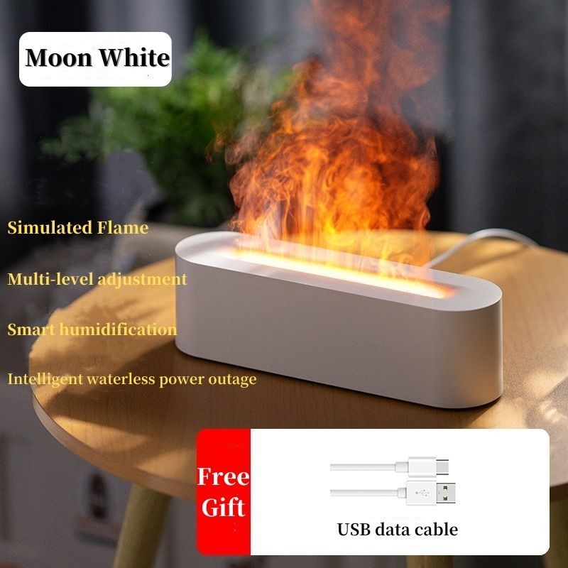 Simulation Flame Diffuser for Home Desktop Colorful Flame Humidifier ...