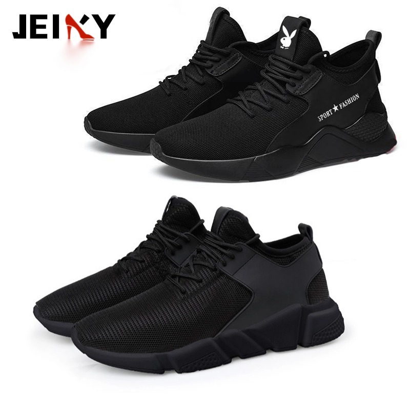 JEIKY Men's Darkness Mid-Cut Sneakers Casual Rubber Shoes #M911 ...