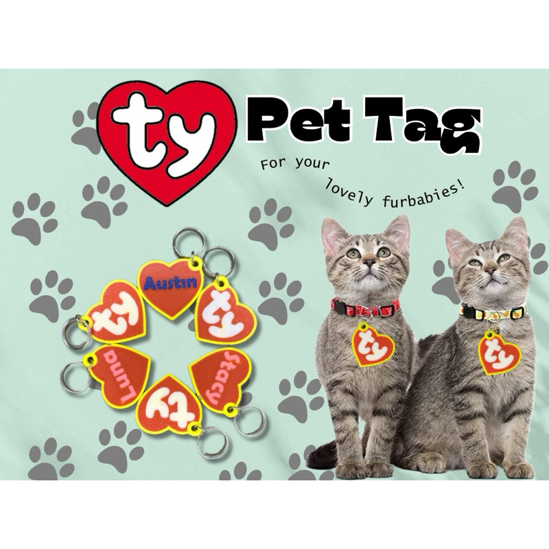 TY inspired pet tag for your furbabies (3d printed) | Shopee Philippines
