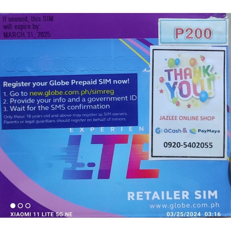 GLOBE RETAILER LTE SIM ONLY (Tagged) | Shopee Philippines