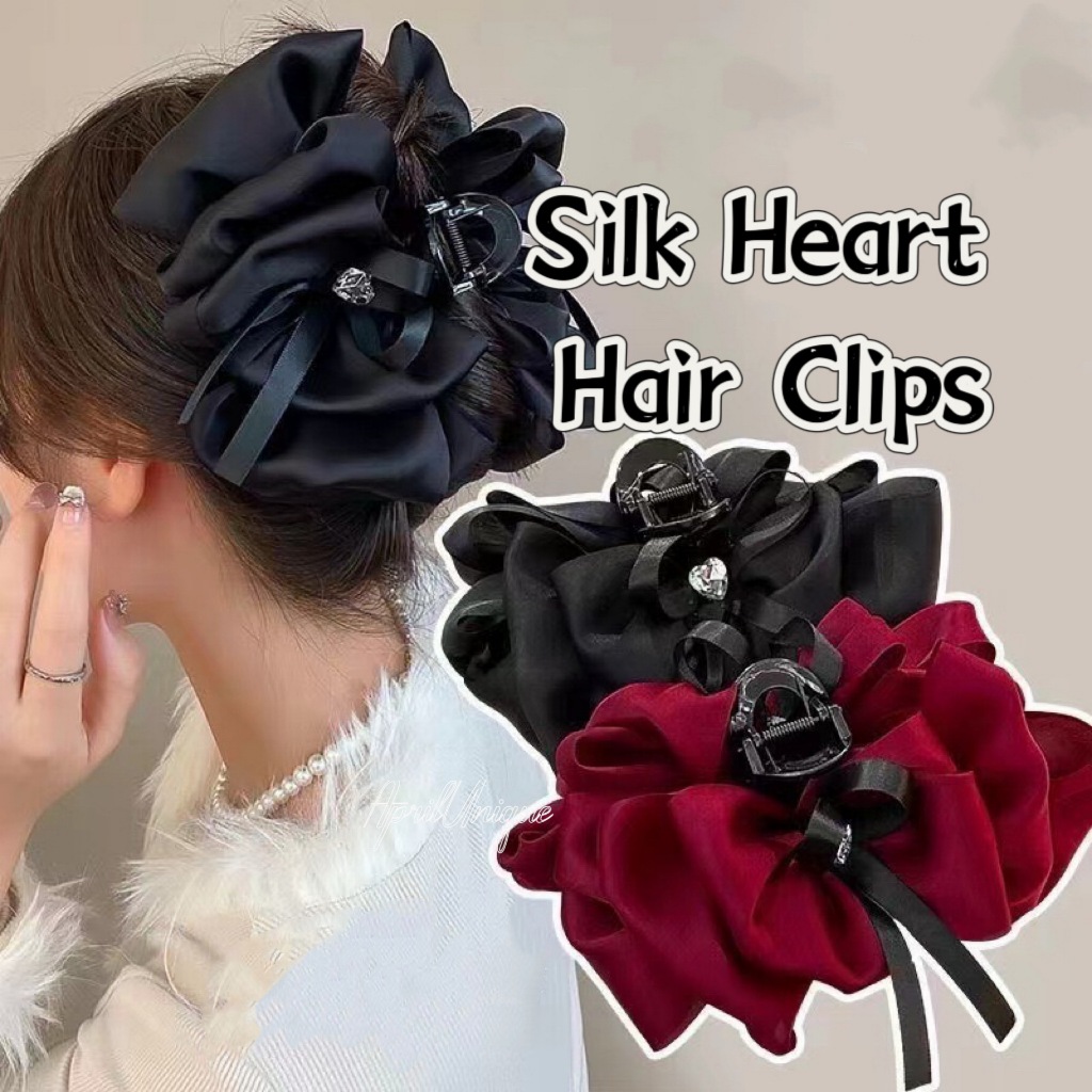 Vintage Hepburn Style Bubble Cloud Large Hair Clamps Bow-knot ...