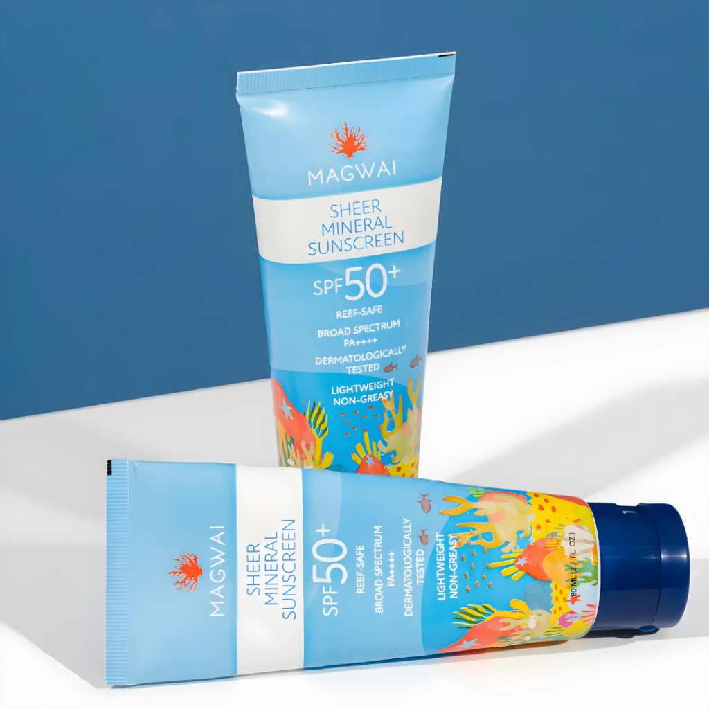 MAGWAI Reef-Safe Sheer Mineral Sunscreen SPF 50+ | Broad Spectrum ...