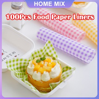 100Pcs Food Paper Liners Greaseproof Paper Sandwich Wrapper Paper Bread ...