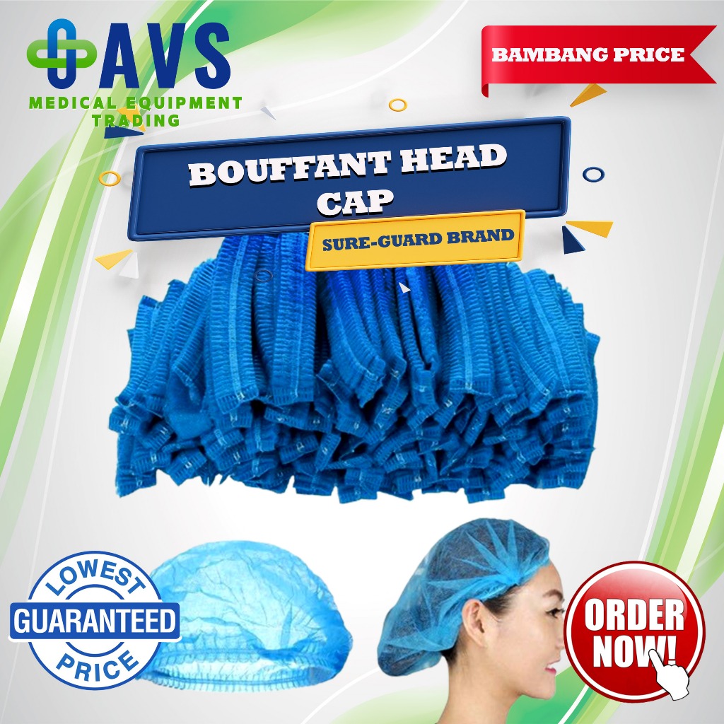Disposable Or Cap/ Bouffant Cap 21"double stitch | Shopee Philippines