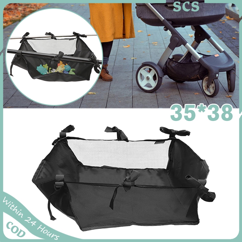 Baby Stroller Basket Oxford Pram Bottom Organizer Bag Storage Bags ...