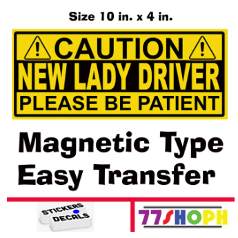 Magnetic New Lady Driver Decal Sticker for Car | Shopee Philippines