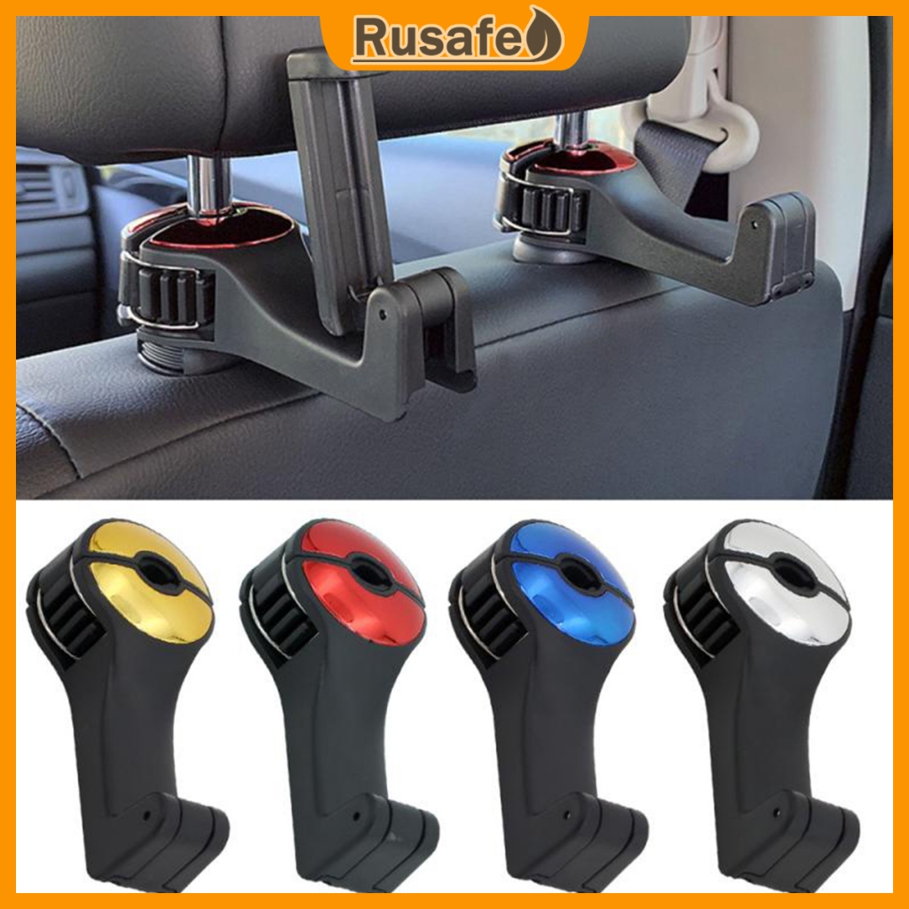Car Hook With Phone Holder Multifunctional Car Headrest Hooks Storage ...