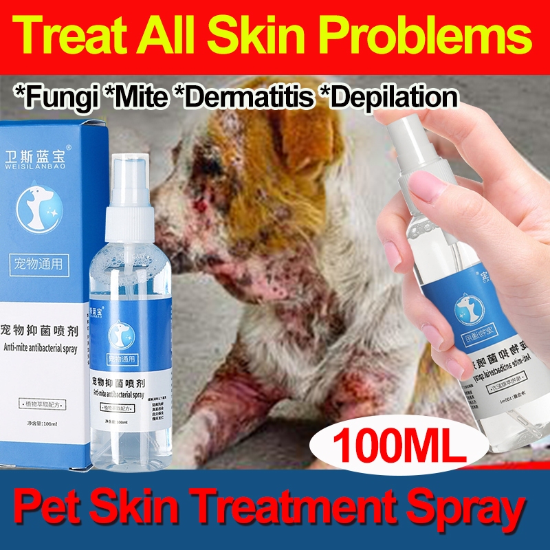 Dog Spray For Skin Disease Pet Skin Treatment Spray Cats Anti fungal ...