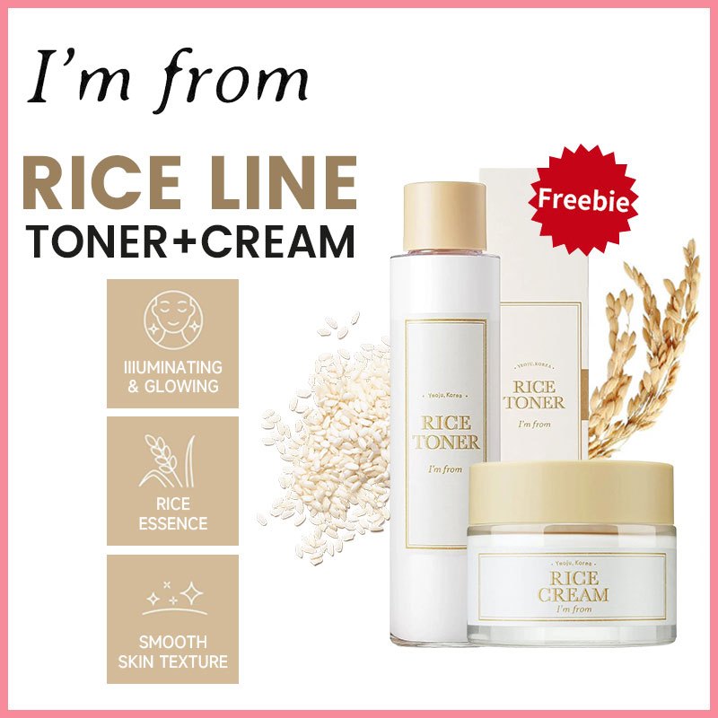 I'm From Rice Toner/Face Cream(With 77% of rice extract& Niacinamide ...