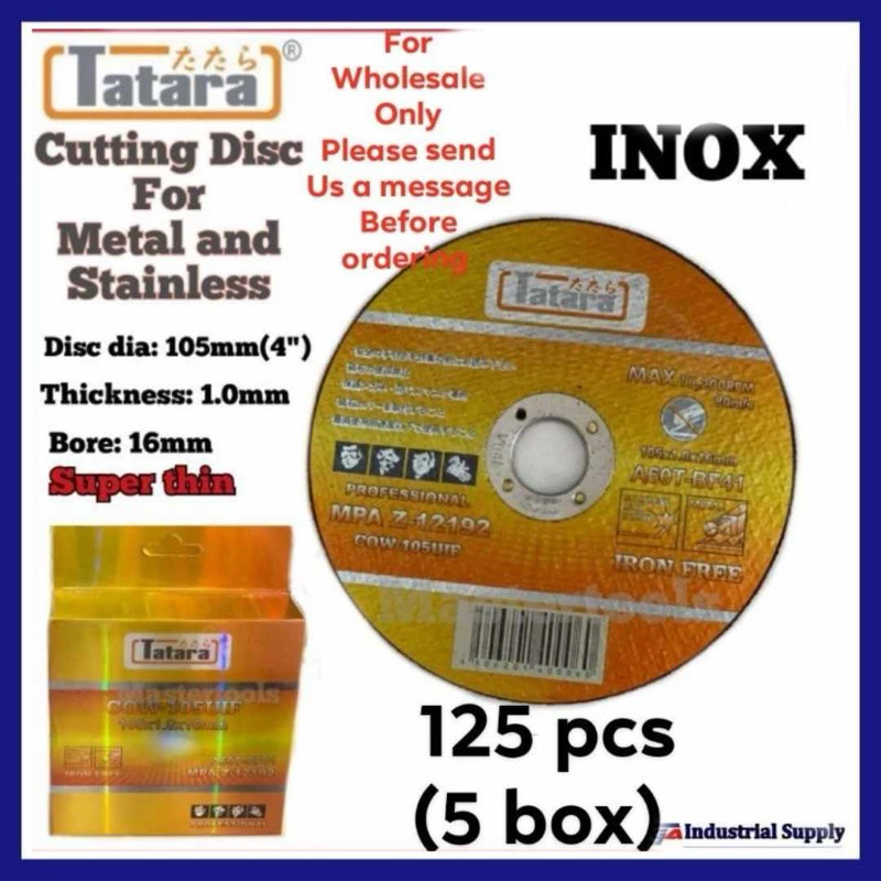 Tatara Cutting Disc A60TBF41 (4 inches) 125PCS (5BOX) for wholesale ...