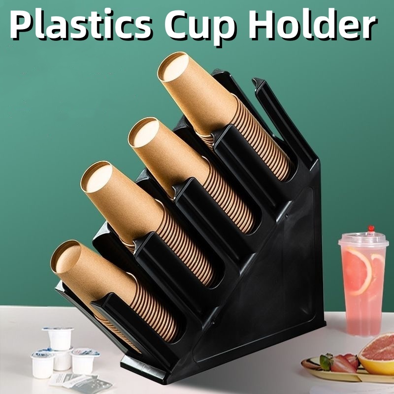 Plastics Cup Holder Coffee Organizer Dispenser Rack Storage Stand ...
