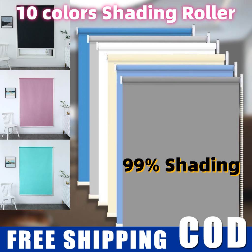 Blackout Window Roller Shades Blinds Heat Insulation For Window Home ...