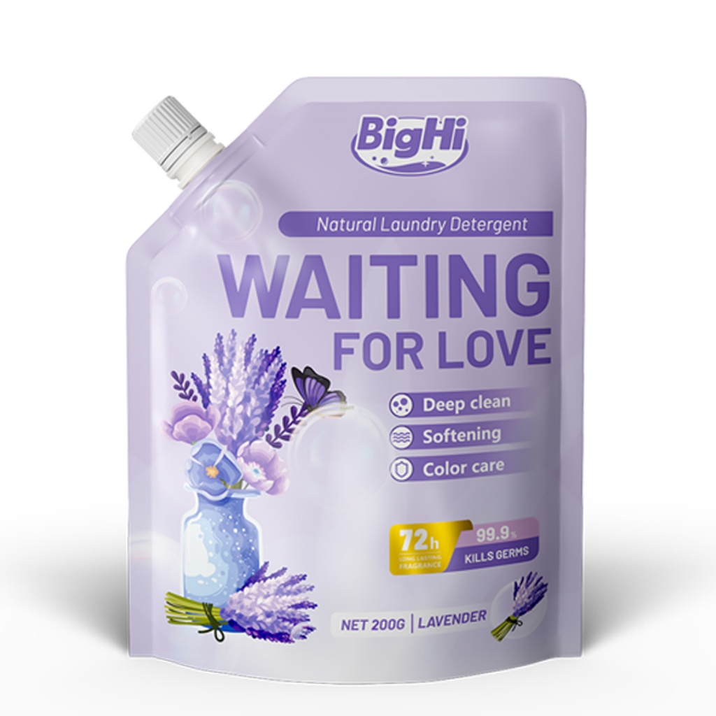 Laundry Liquid Detergent 200g Bighi Waiting for Love Scent Natural Laundry Detergent 72h Long ...